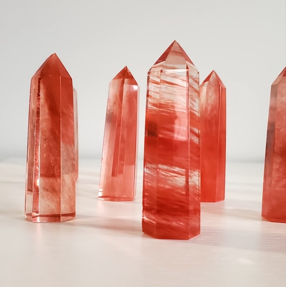 Accents | Red Smelting Quartz Towers | Poshmark